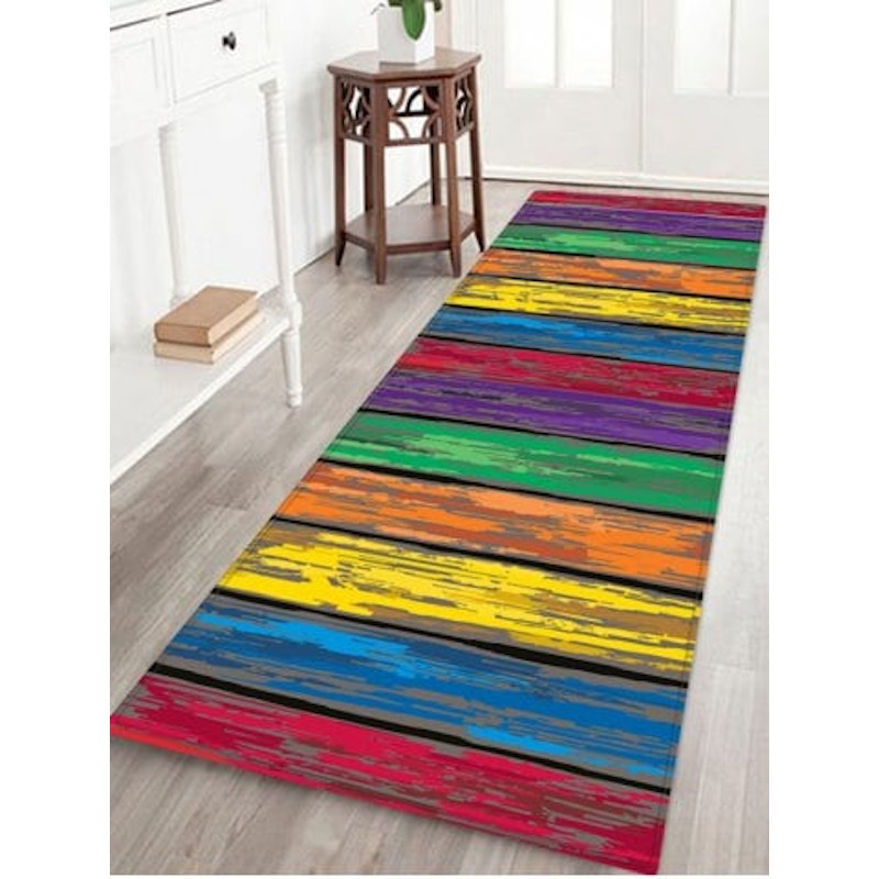 Interiérové předložky s 3D potiskem 60/120 - Natřená prkna | LYKE.CZ