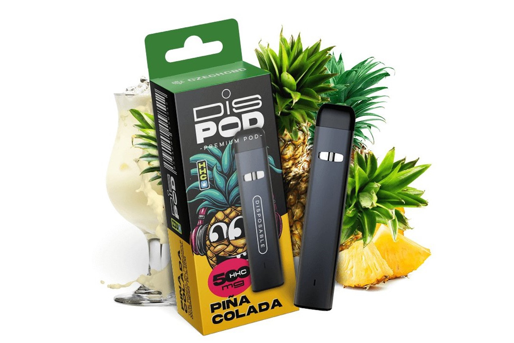 HHC Vape Pen disPOD Pinacolada 500 mg, 0,5 ml | Jednorázová ...
