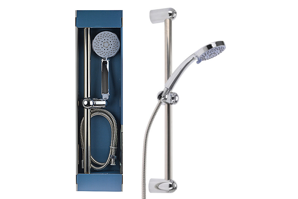 Koupelnová sada - Sprchová hlavice a hadice s držákem 5 funkcí | Domácí ...