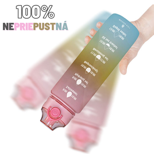 Wasserfit™ flaša na pitie s časovými značkami