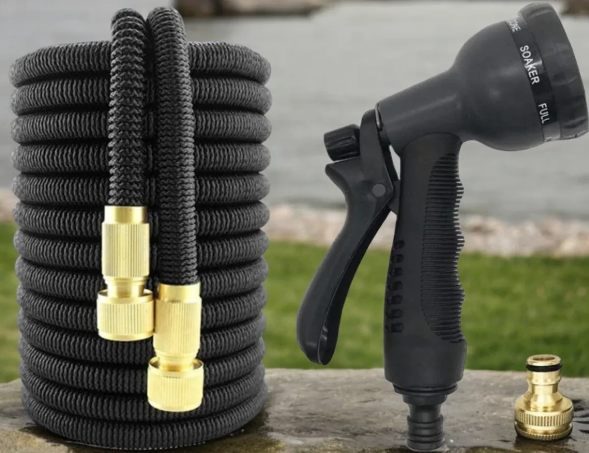 Flexibilní zahradní hadice černá - 30 m | Zento.cz