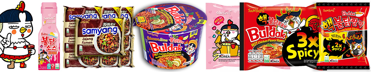 Samyang Buldak Hot Chicken Ramen 140g | Buldak Ramen a další Korejské ...