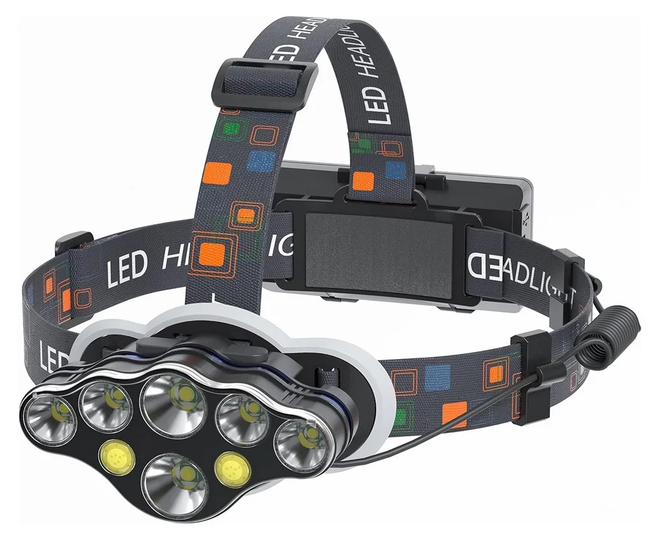 LED čelovka s 8 žárovkami a pouzdrem - YH-C08 | Domácí potřeby ...