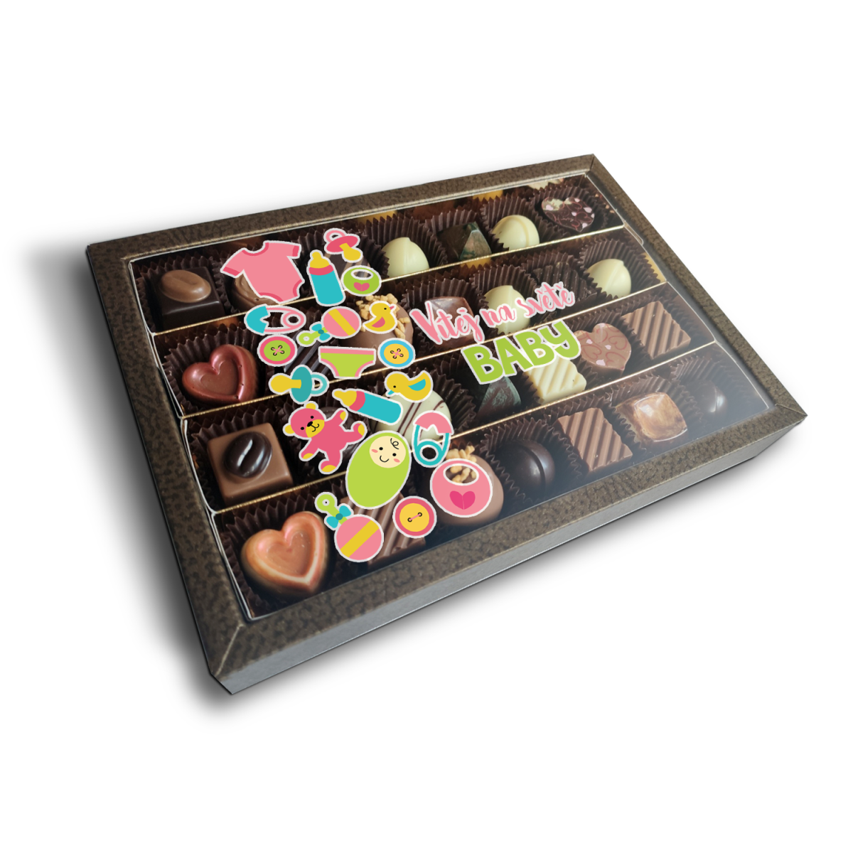 Pralinky Vítej na světě, baby | Dekorace, fotodárky a dárky