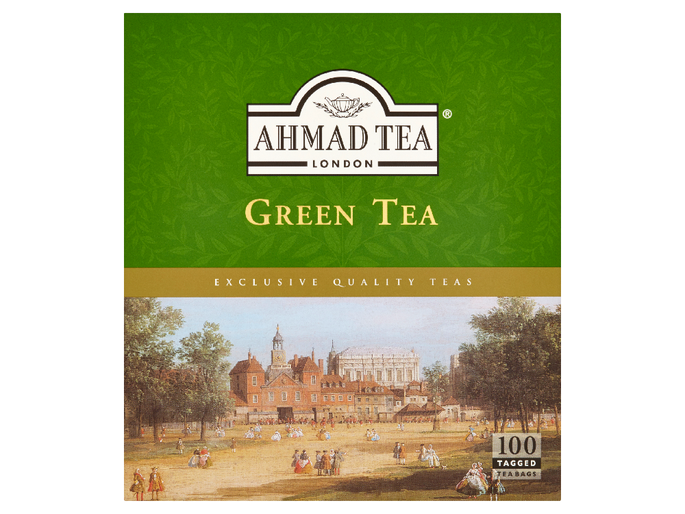 Ahmad Tea Green Tea zelený čaj s úvazkem 100 x 2g | kavakafe.cz | Káva ...