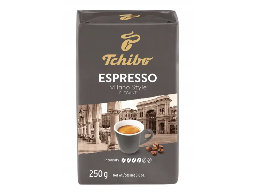 Tchibo Espresso Milano Style mletá káva 250g | kavakafe.cz | Káva a ...