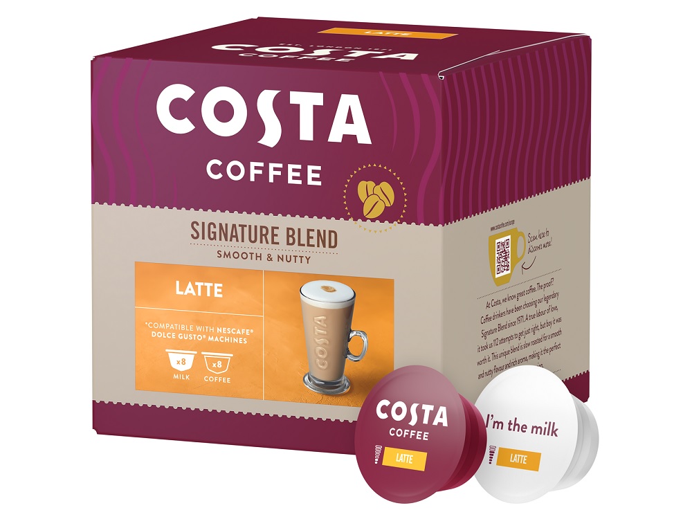 Costa Coffee Signature Blend Latte kapsle 8+8ks pro Dolce Gusto ...