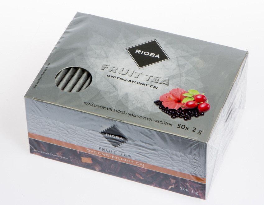 Rioba Fruit Tea ovocno-bylinný čaj 50ks x 2g | kavakafe.cz | Káva a ...