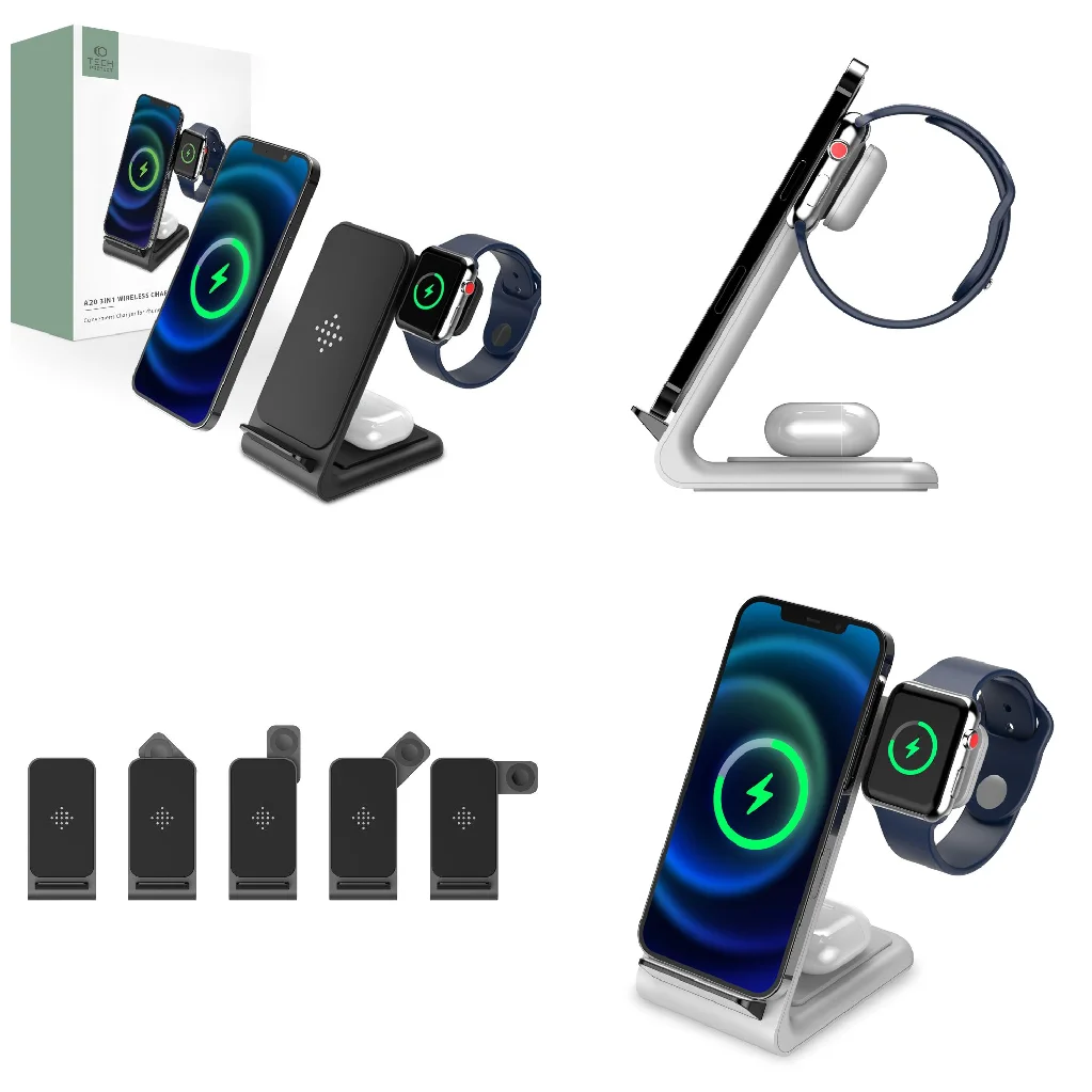 Tech-Protect A20 3in1 Wireless Charger 15W | iMore.cz