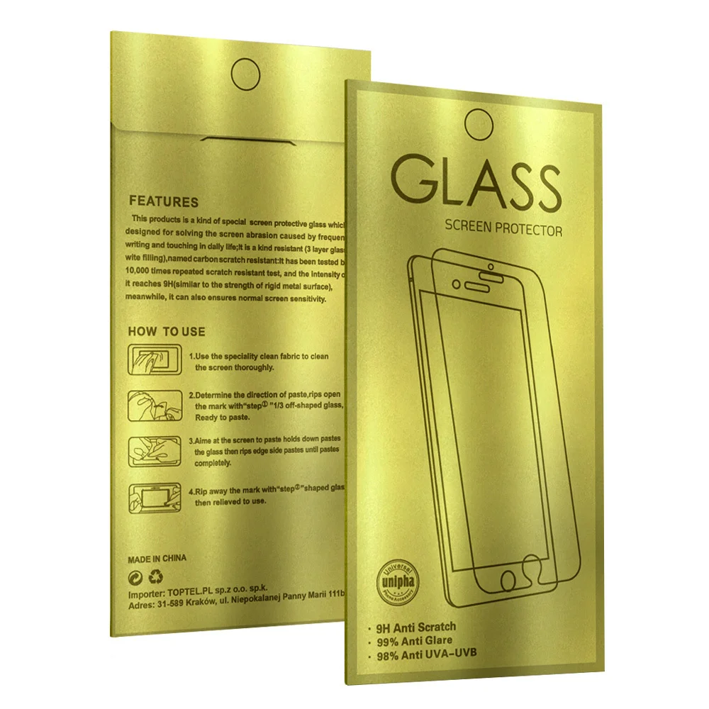Tvrzené sklo Unipha Gold Glass iPhone 15 Pro / 15 | iMore.cz
