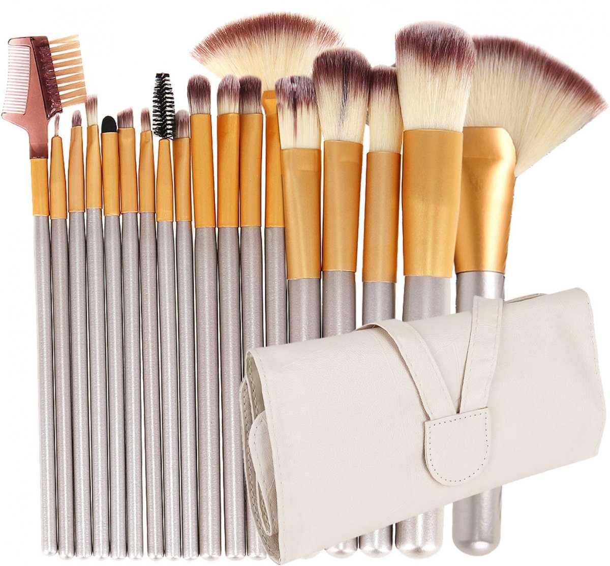 ISO 8572 Sada kozmetických štetcov v puzdre 18 kusov | Nakupik.eu